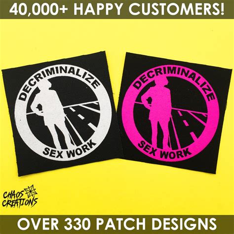 De Criminalize Sex Work Sew On Patch X Cm Etsy