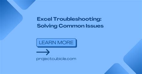 Excel Troubleshooting Solving Easy Issues