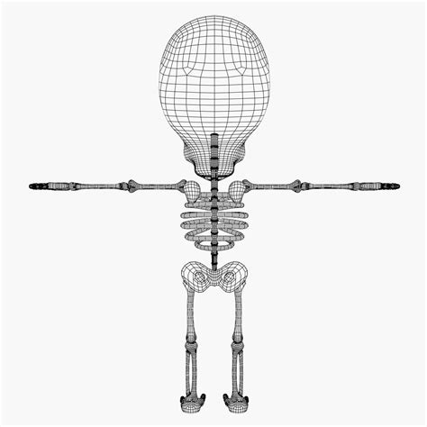 만화 해골 3d 모델 50 Max Free3d