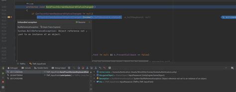 TMPro Input Field SendTouchScreenKeyboardStatusChanged Null Reference Bug On Android Unity