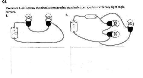 Solved Q Exercises Redraw The Circuits Shown Using Chegg