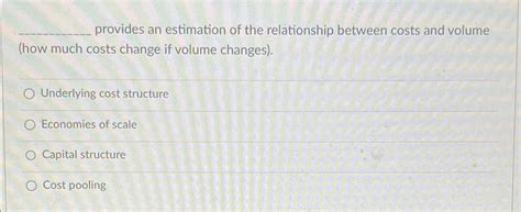 Solved Provides An Estimation Of The Relationship Between