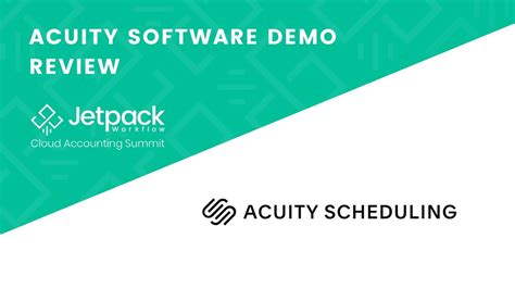 Acuity Software Demo Review Youtube