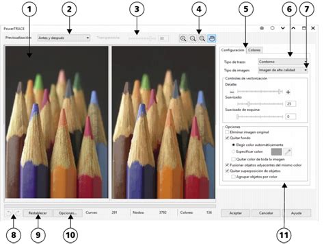 Coreldraw Ayuda Controles De Powertrace