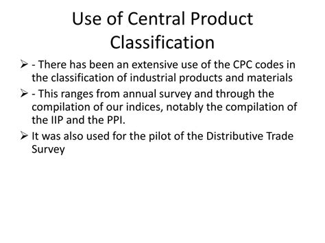 Ppt Ghana Standard Industrial Classification Isic And The Central Product Classification Cpc