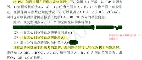基于pnp问题的位姿测量方法 位姿测量p4p的实际应用 csdn博客