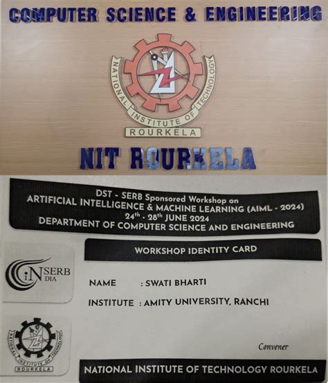 Swati Bharti On Linkedin Aiml Workshop Nitrourkela Learning