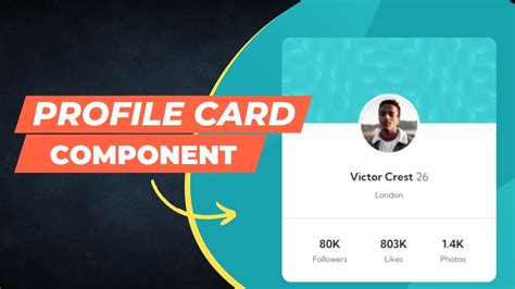 Frontend Mentor Challenge Build Profile Card Component Youtube