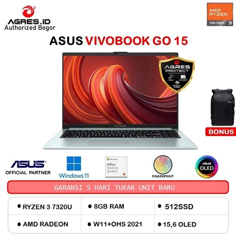 Jual Asus Vivobook Go Oled E Fa Ryzen Gb Gb W Ohs Fhd Shopee Indonesia