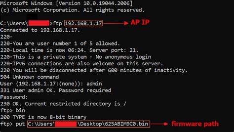 How To Upgrade Firmware To The Controlleraccess Point By Ftp — Zyxel