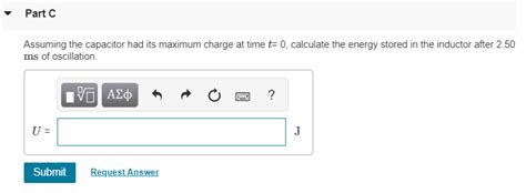 Solved Item 9 An L C Circuit Containing An 84 0 Mh Inductor