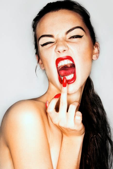 Sexy Face Red Lipstick Cumception