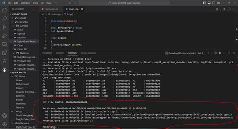 Debugging Arduino Errors With The ESP Exception Decoder