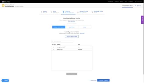 Dynamic Variable Ab Experiments — Apptimize Documentation