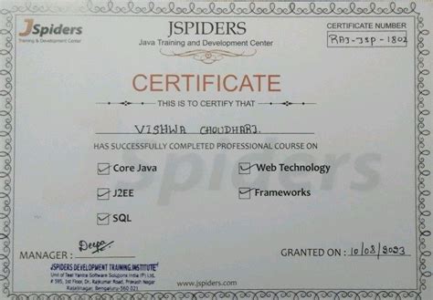 vishwa choudhari on linkedin successfully completed java full stack