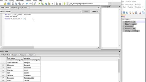 Sql Where Tutorial