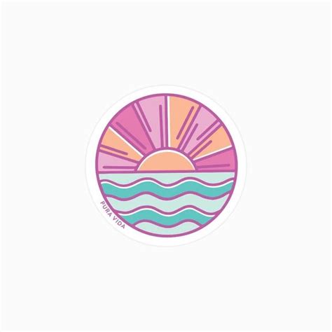 Tropical Sunset Sticker Pura Vida Bracelets