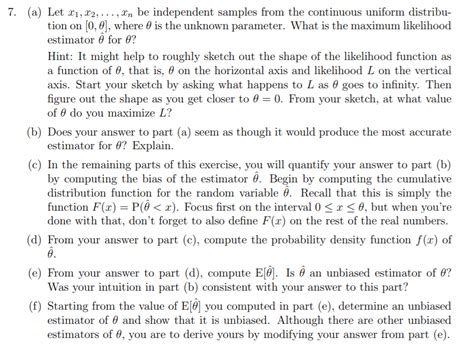 7 A Let 21 22 In Be Independent Samples Chegg Com