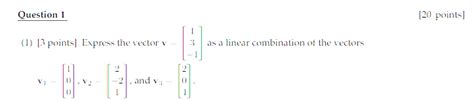 solved question 1[20 ﻿points] 1 [3 ﻿points] ﻿express the