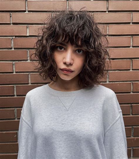 Shaggy Bob Cut Shaggy Curly Hair Curly Shag Haircut Shaggy Bob