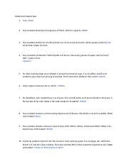 Intake And Output Quiz Docx Intake And Output Quiz Oz Ml Your Resident Drank Two