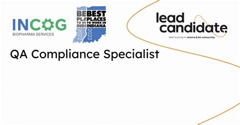 Lead Candidate On Linkedin Qa Compliance Specialist Lead Candidate