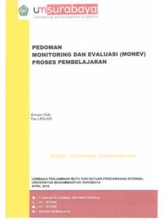 PEDOMAN MONITORING DAN EVALUASI MONEV PROSES Pedoman Monitoring Dan Evaluasi Monev Proses