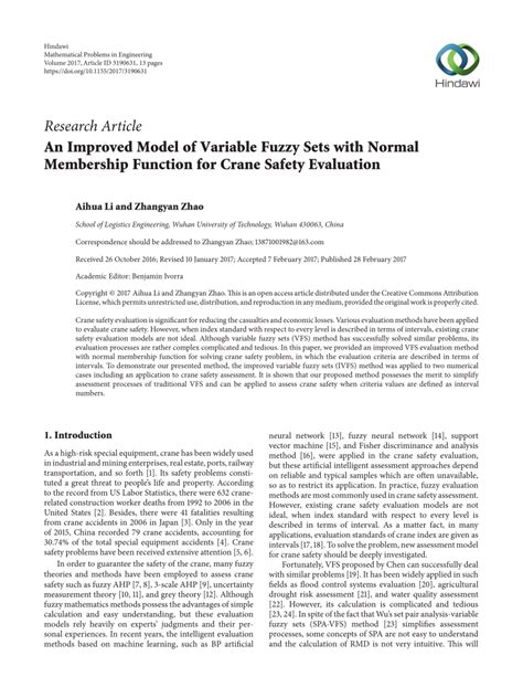 Pdf An Improved Model Of Variable Fuzzy Sets With Normal Membership