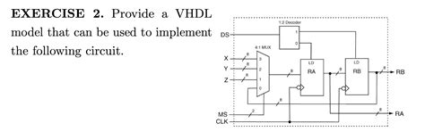 Solved Exercise 2 ﻿provide A Vhdlmodel That Can Be Used To
