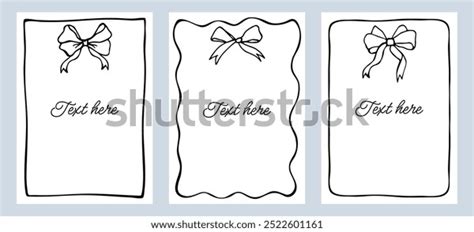 Vertical Border Frame Cards Hand Drawn Stock Vector Royalty Free 2522601161 Shutterstock