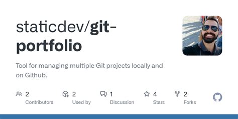 GitHub Staticdev Git Portfolio Tool For Managing Multiple Git Projects Locally And On Github