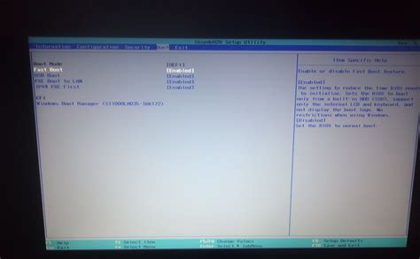 Habilitar Security Boot Status Y Boot Mode En Ideapad 520s 14ikb Win10 Comunidad De Lenovo