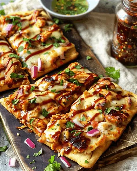 Bbq Chicken Flatbread All Yum Cooks