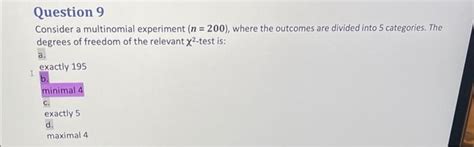 solved consider a multinomial experiment n 200 where