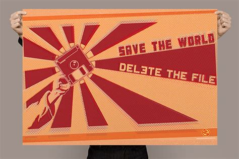 Save The World Delete The File On Behance