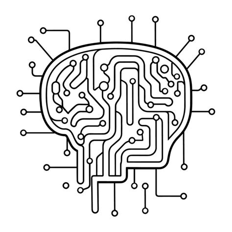 Outline Icon Of Algorithm Brain 45916302 Vector Art At Vecteezy