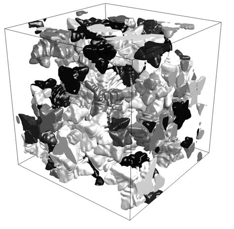 3d phase field model results of tial equiaxed solidification showing