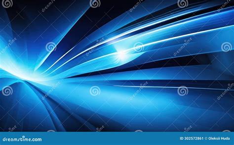 Abstract Speed Background With Lines In Shape Of Track Turn Stock