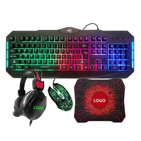 Gaming Keyboard Mouse Set Wired Keyboard And Mouse And Headset USB RGB Backlit Ergonomic Gamer