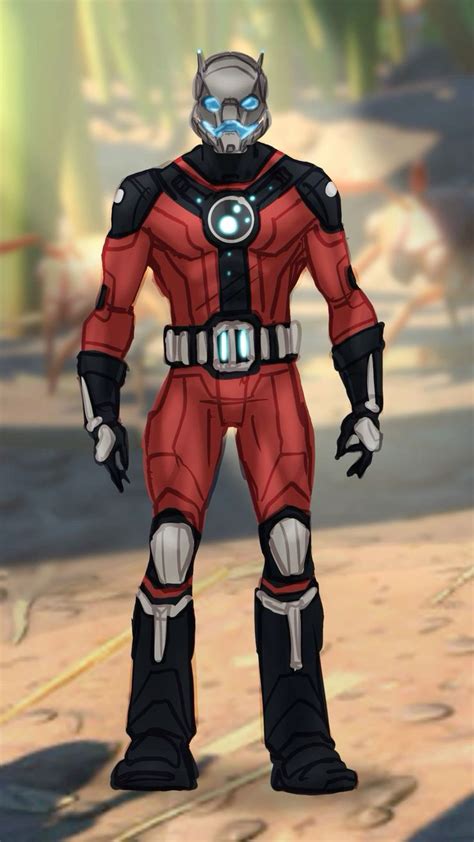 Ant Man Psw Mcu Quick Redesign Marvel Concept Art Superhero Design