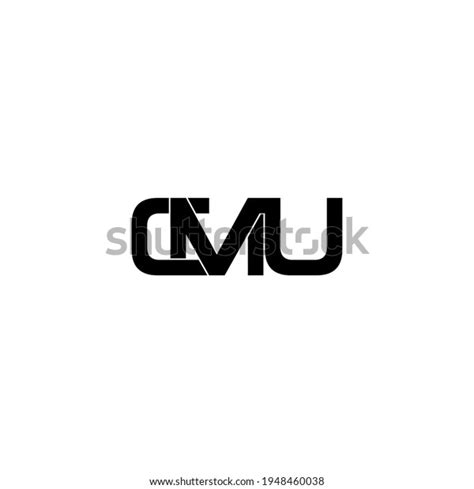Cmu Letter Original Monogram Logo Design Stock Vector Royalty Free