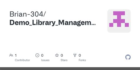 GitHub Brian Demo Library Management
