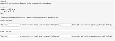 solved 1 ﻿point assume n ﻿is a positive integer count the