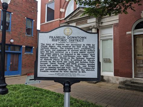 Franklin Downtown Historic District 304 Public Square Franklin