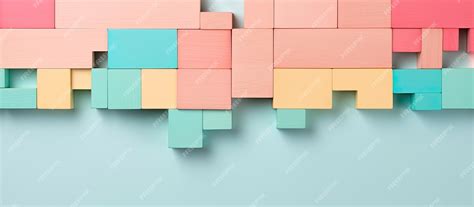 Premium Ai Image Photo Of A Vibrant Stack Of Blocks On A Wall With Plenty Of Space For Your
