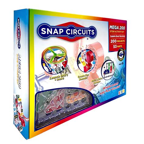 Snap Circuits Mega 200 Stem Electronic Exploration And Activity Kit Wbm