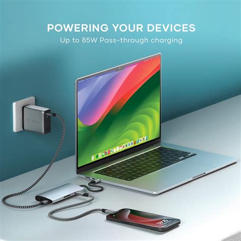 Usb C 8k To Ethernet Multiport Adapter Satechi