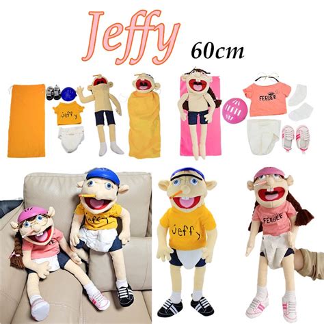 Cm Giant Feebee Jeffy Puppet Plush Hat Game Toy Babe Girl OFF