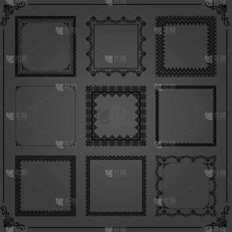 化学元素周期表正方形华丽的请柬华贵婚礼复古布置问候素材 花瓣网