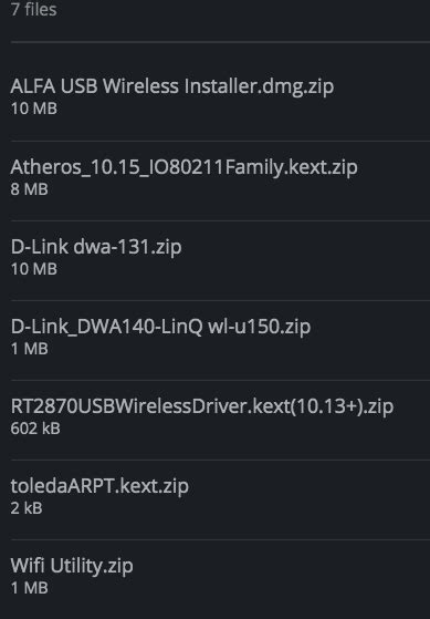 Wi Fi Kext Modelli Vari Kexts MacOS